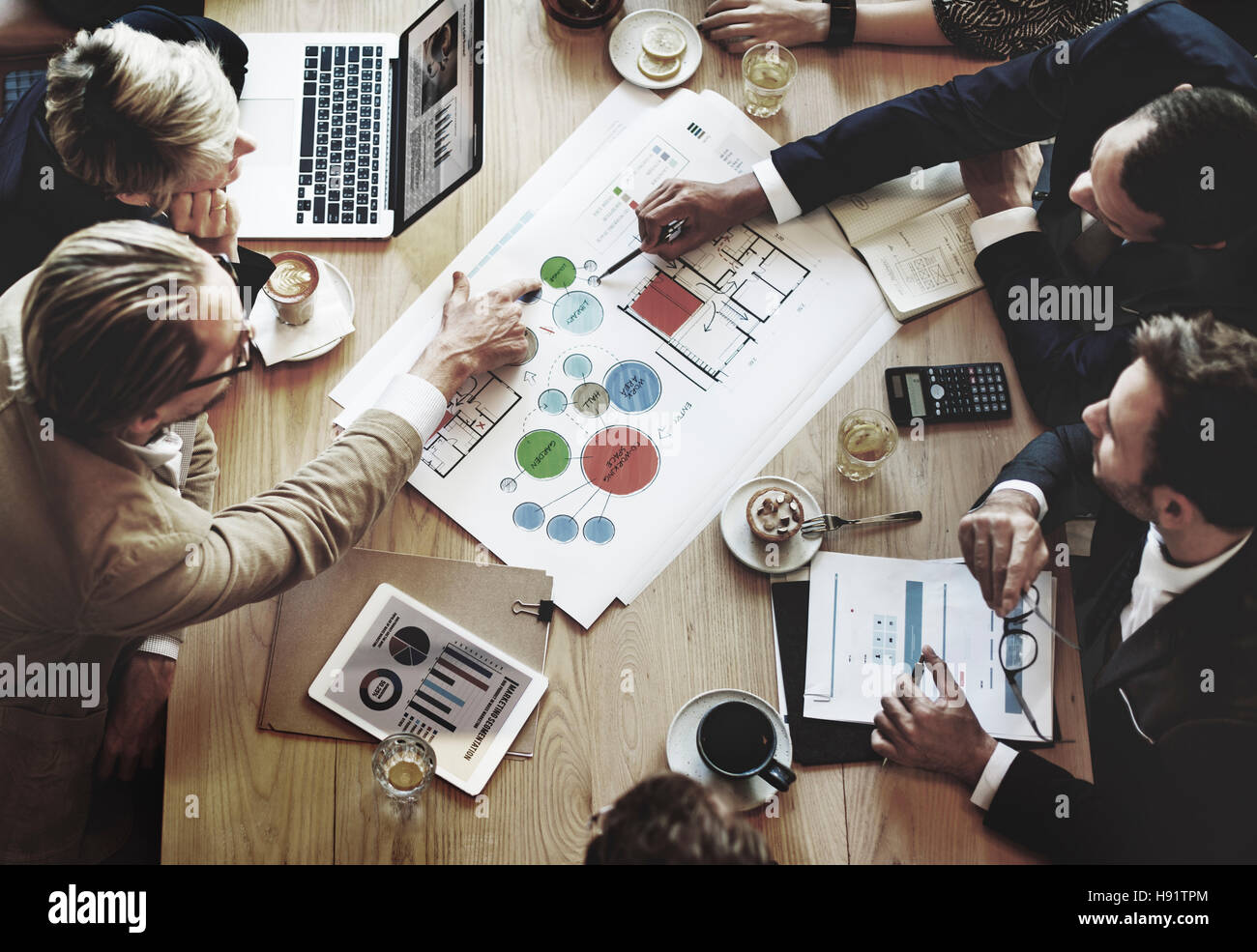 Team Meeting Brainstorming Planning Analysing Concept Stock Photo - Alamy