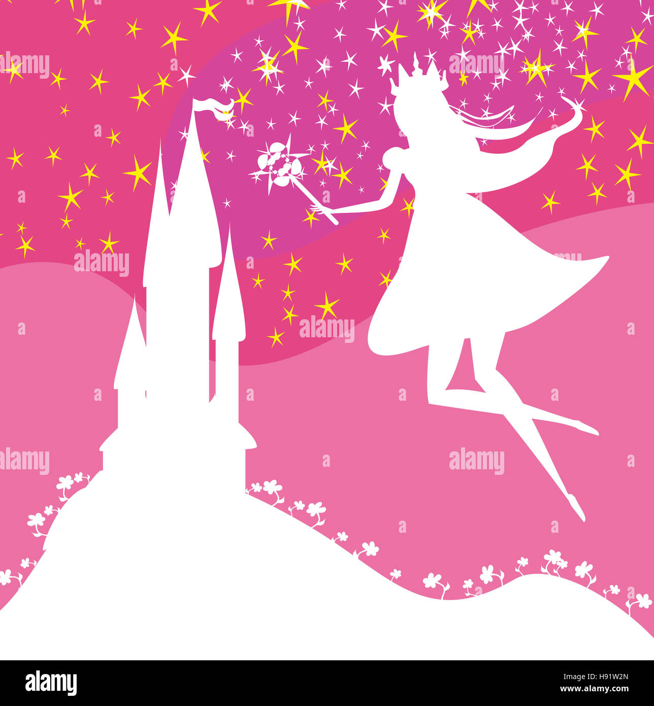Magic Fairy Tale Princess Castle Stock Photo - Alamy