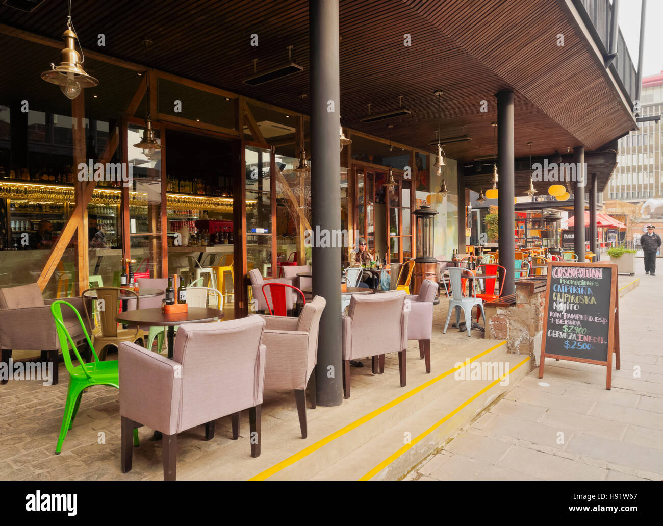 Chile, Santiago, Barrio Bellavista, View of the Patio Bellavista Stock ...