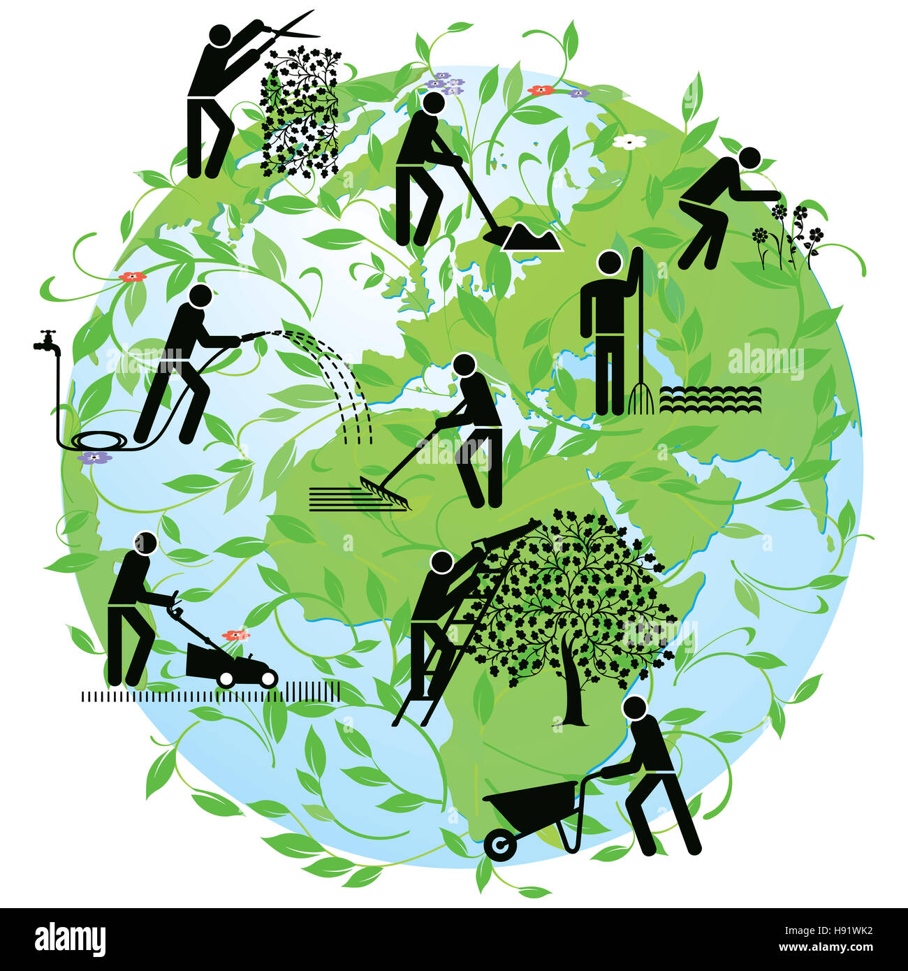 Global map food hi-res stock photography and images - Alamy