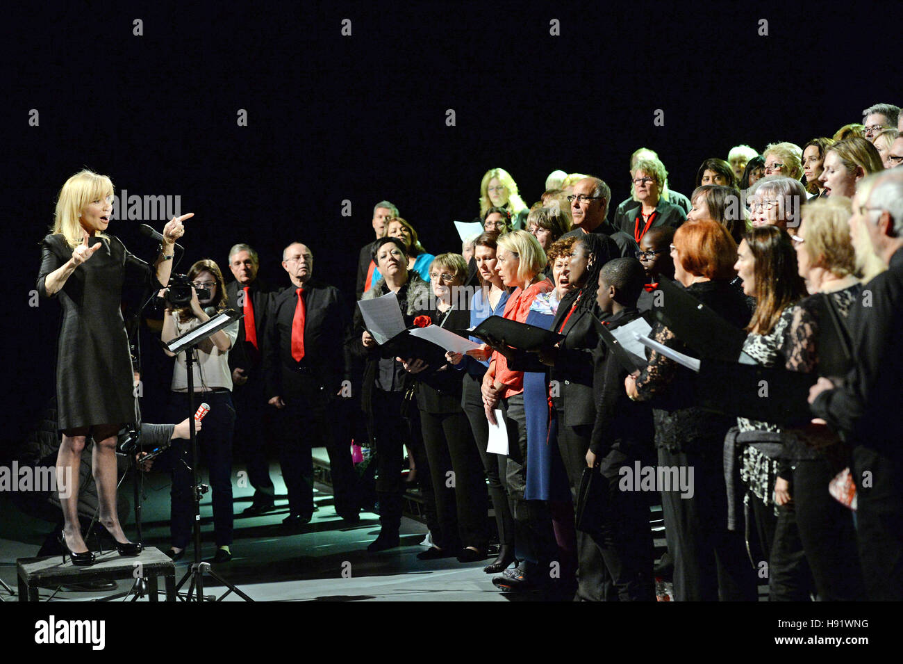 The Rolling Stones' conductor and music director Suzi Digby leads a ...