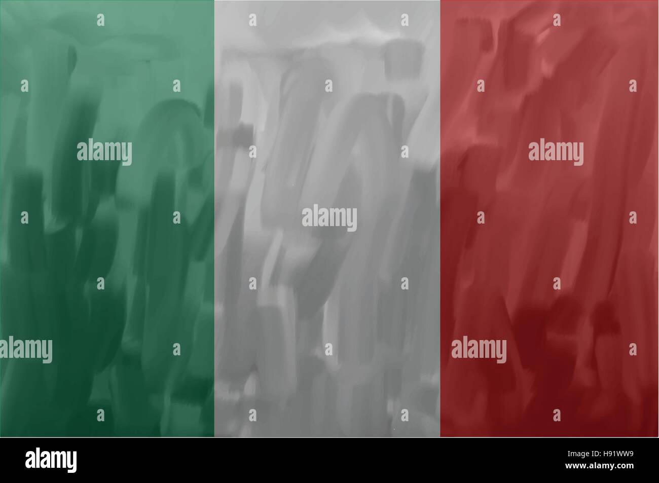 Italy painted / drawn vector flag. Dramatic, unusual look. Vector file ...