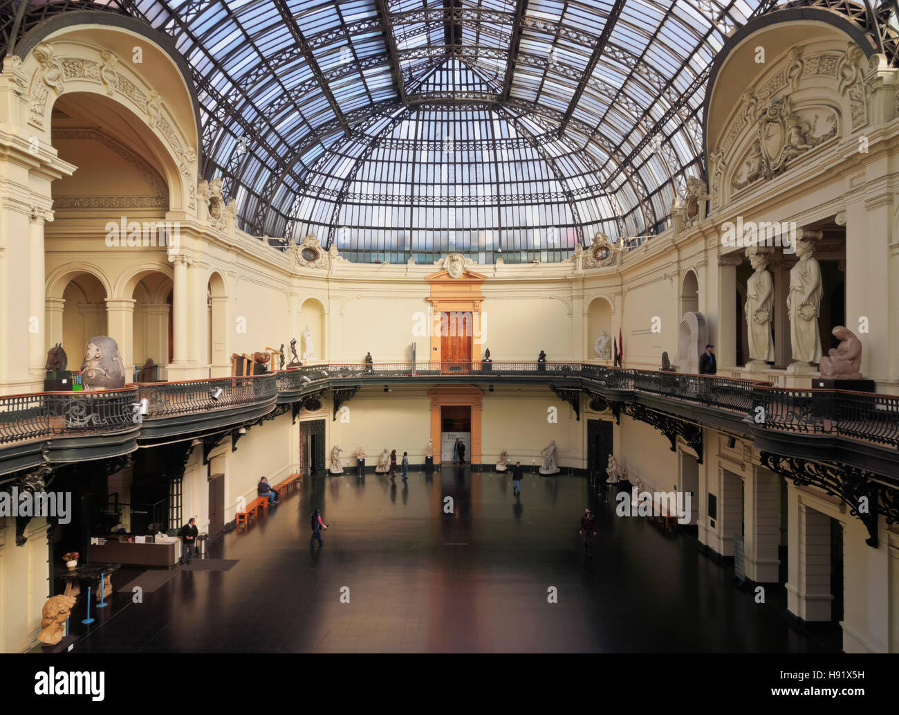 Chile, Santiago, Interior view of The Chilean National Museum of Fine ...