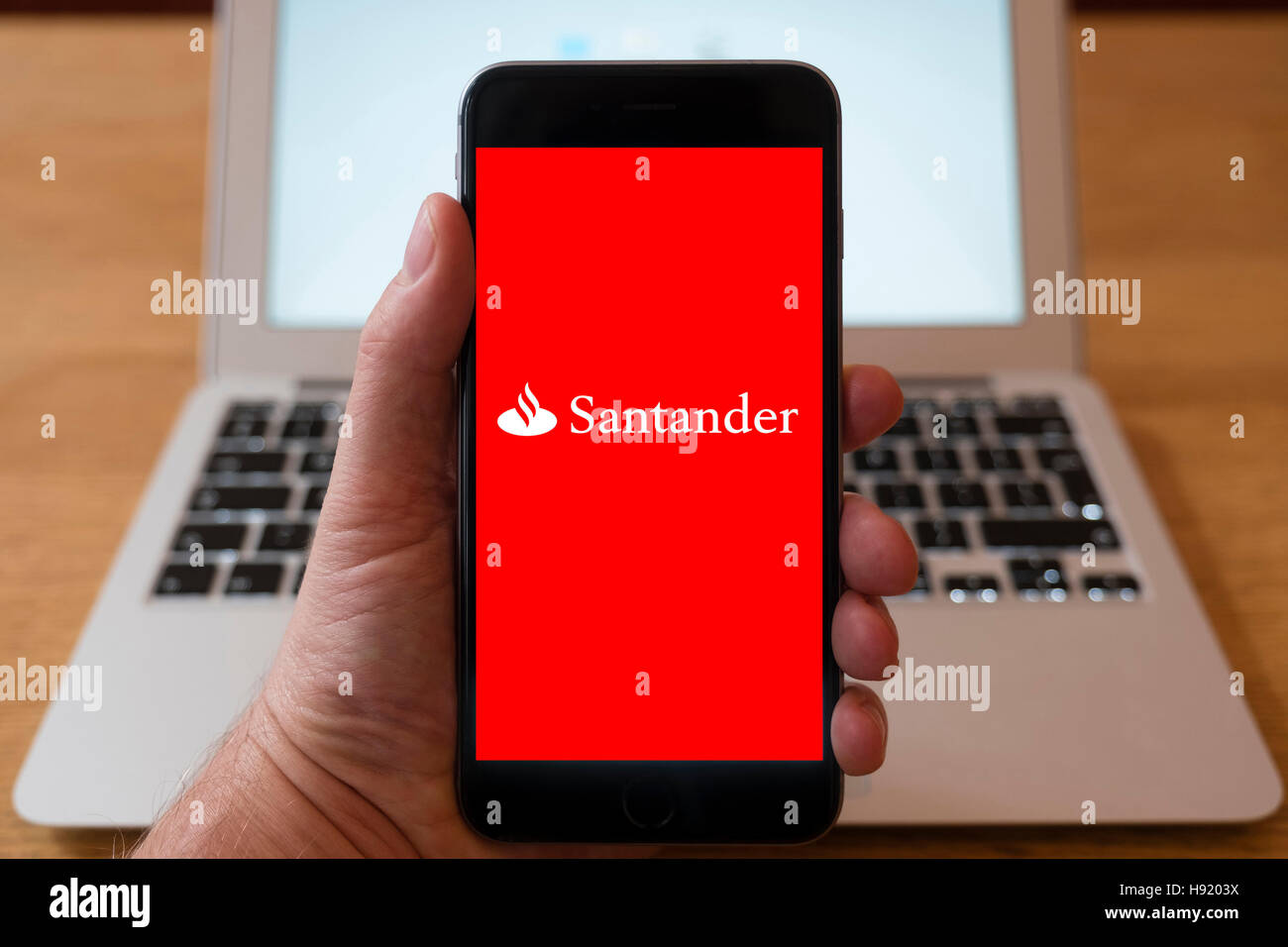 Santander banking app hi-res stock photography and images - Alamy