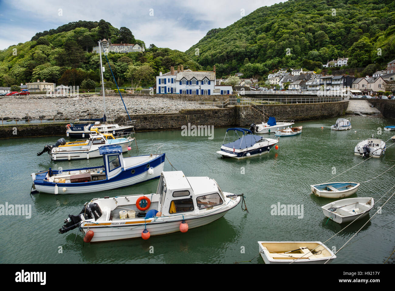 Lynmouth harbour, Devon Stock Photo - Alamy