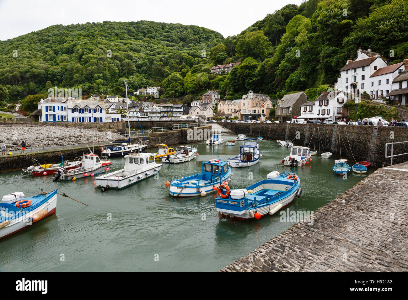 Lynmouth harbour, Devon Stock Photo - Alamy