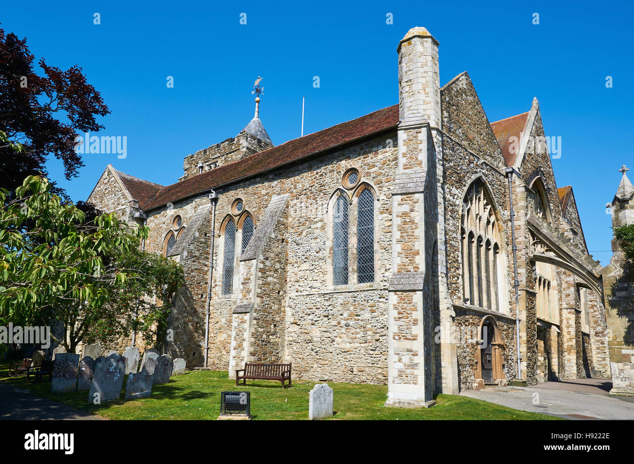 Church tower rye town hi-res stock photography and images - Alamy