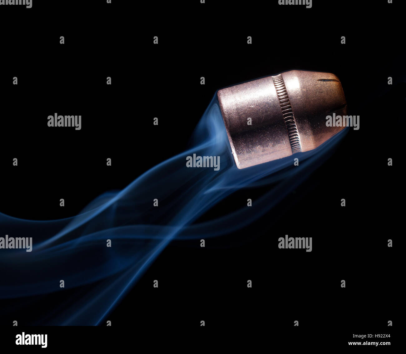 Bullet smoke behind black hi-res stock photography and images - Alamy