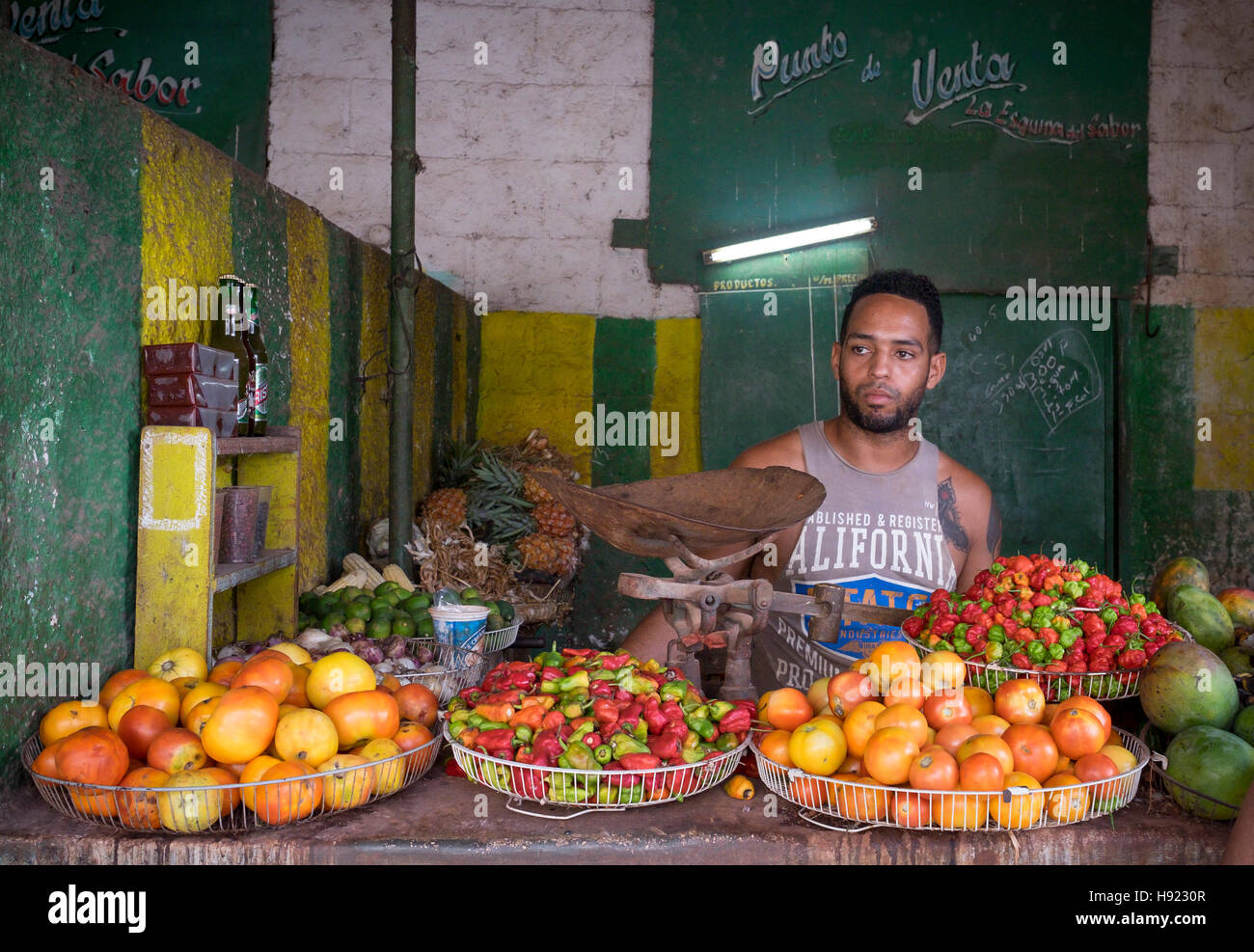 Havana, Cuba: Street vendors and market in the Regla neighborhood of ...