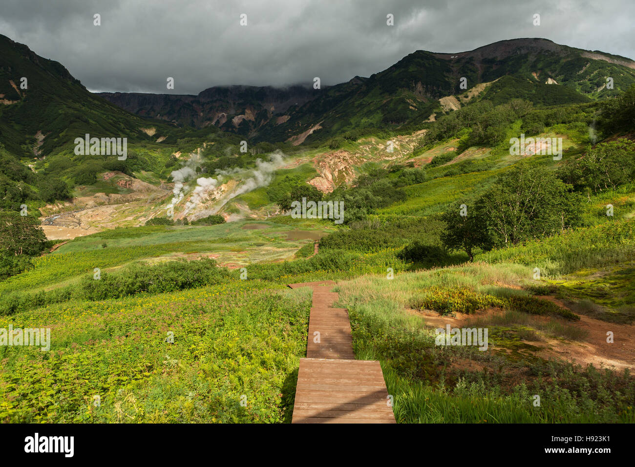 Famous Valley of Geysers Stock Photo - Alamy