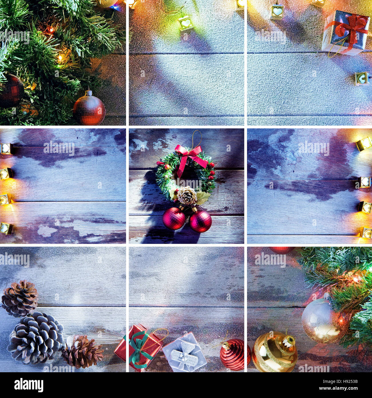 Collage images winter christmas theme hi-res stock photography and ...