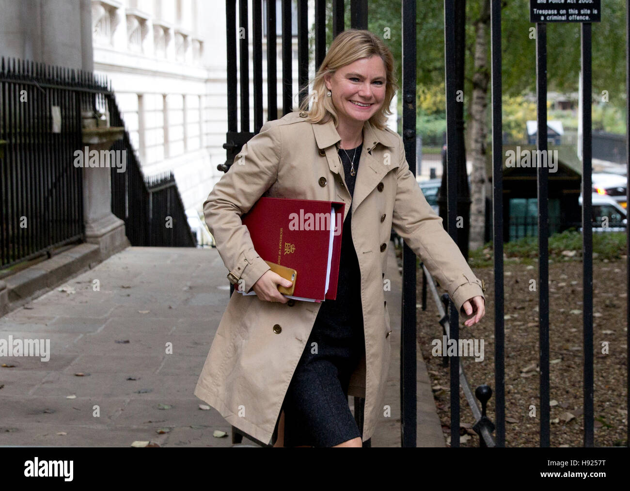 Education Secretary Justine Greening MP attends a cabinet meeting at ... Education Secretary Justine Greening MP attends a cabinet meeting at ...