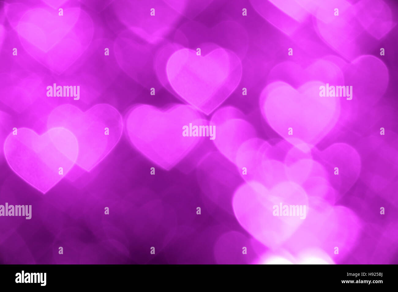 magenta heart bokeh background photo, abstract holiday backdrop Stock ...