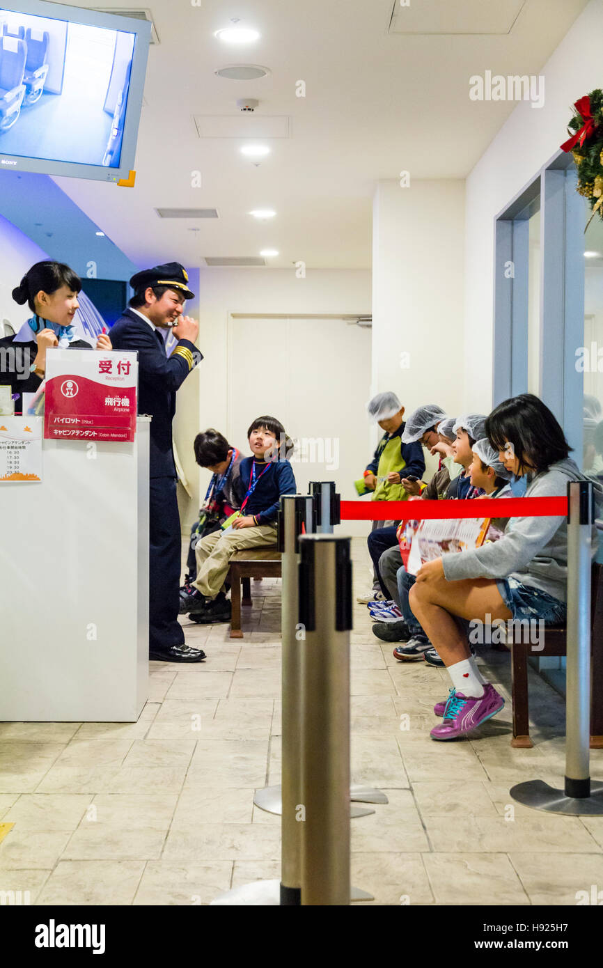 Japan, Nishinomiya, KidZania, child activity centre. ANA Flight ...