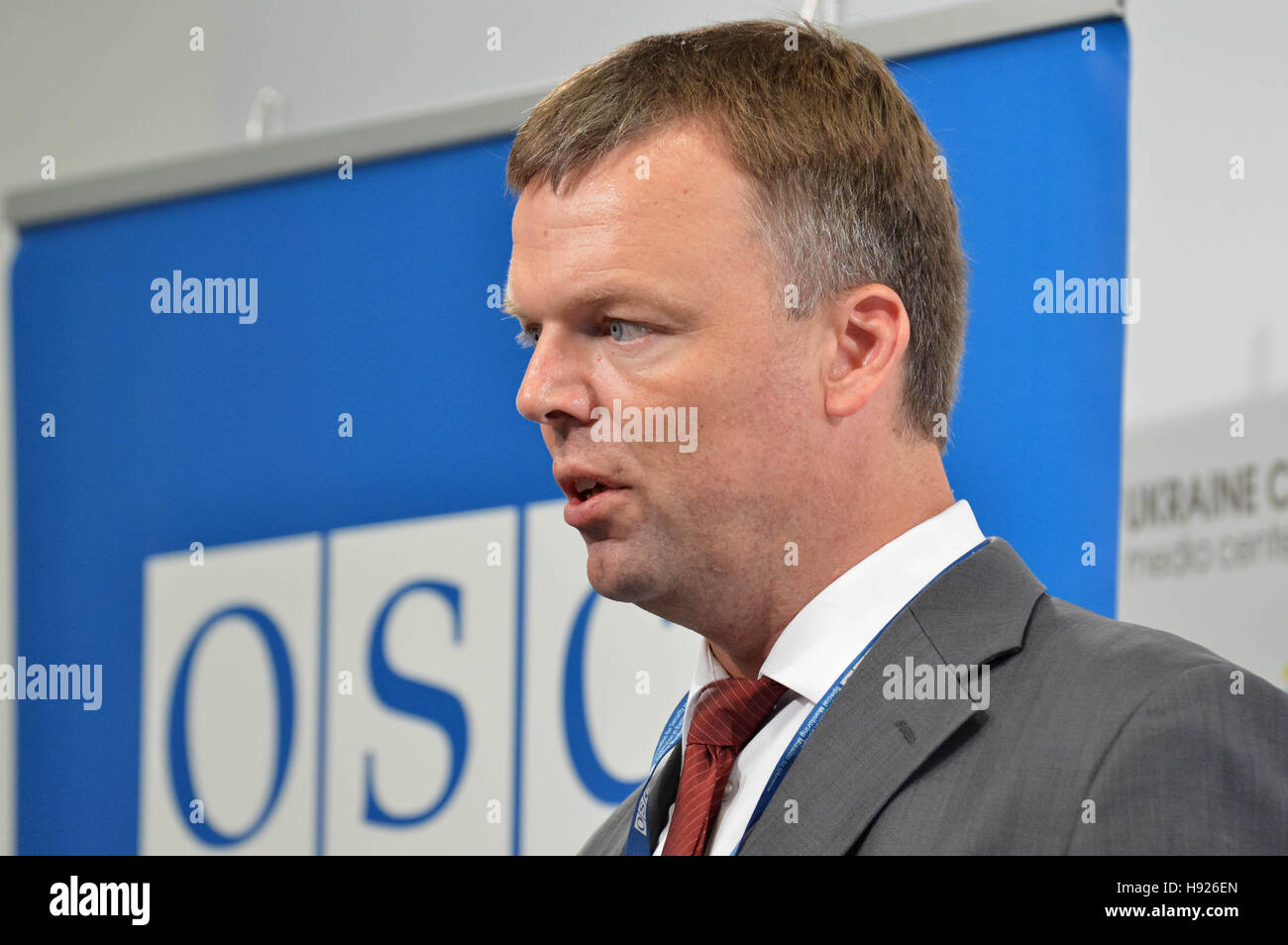 Kiev, Ukraine. 17th Nov, 2016. Alexander Hug, Deputy Chief Monitor of ...
