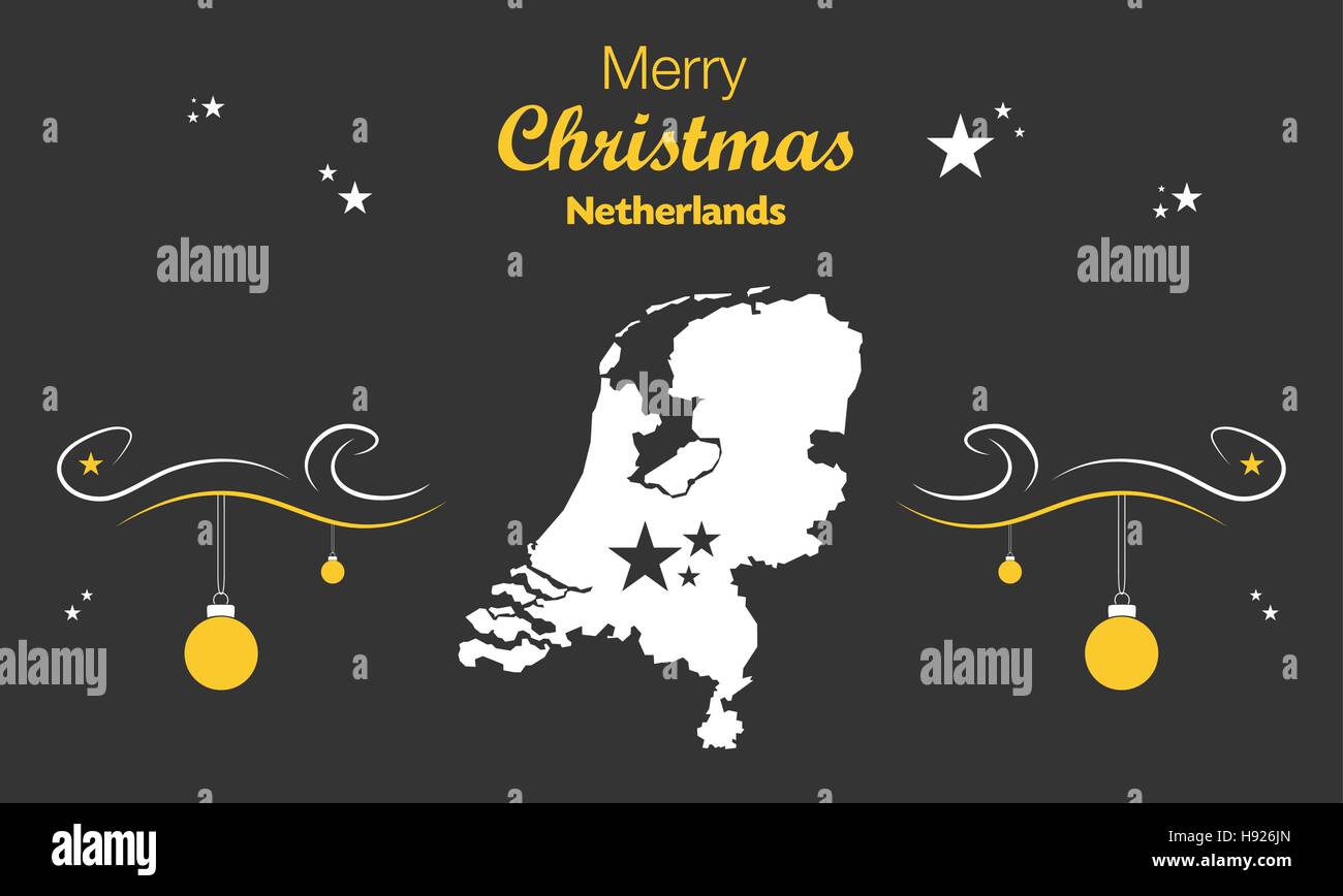 Netherlands map illustration Stock Vector Images - Alamy
