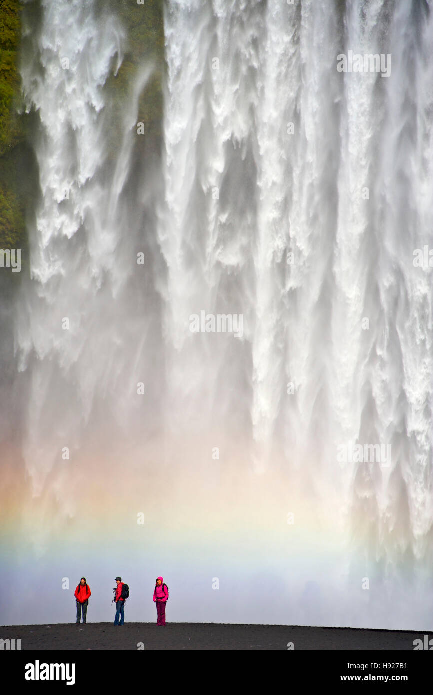 Skogar waterfall in southwest Iceland Stock Photo - Alamy