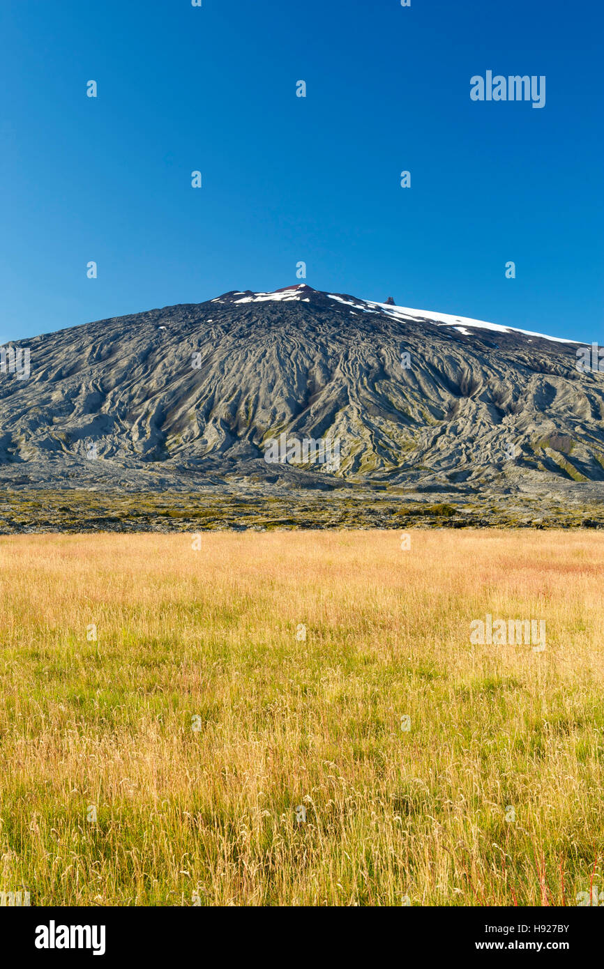 Snaefellsjokull in Snaefellsjokull National Park northwest of Reykjavik ...