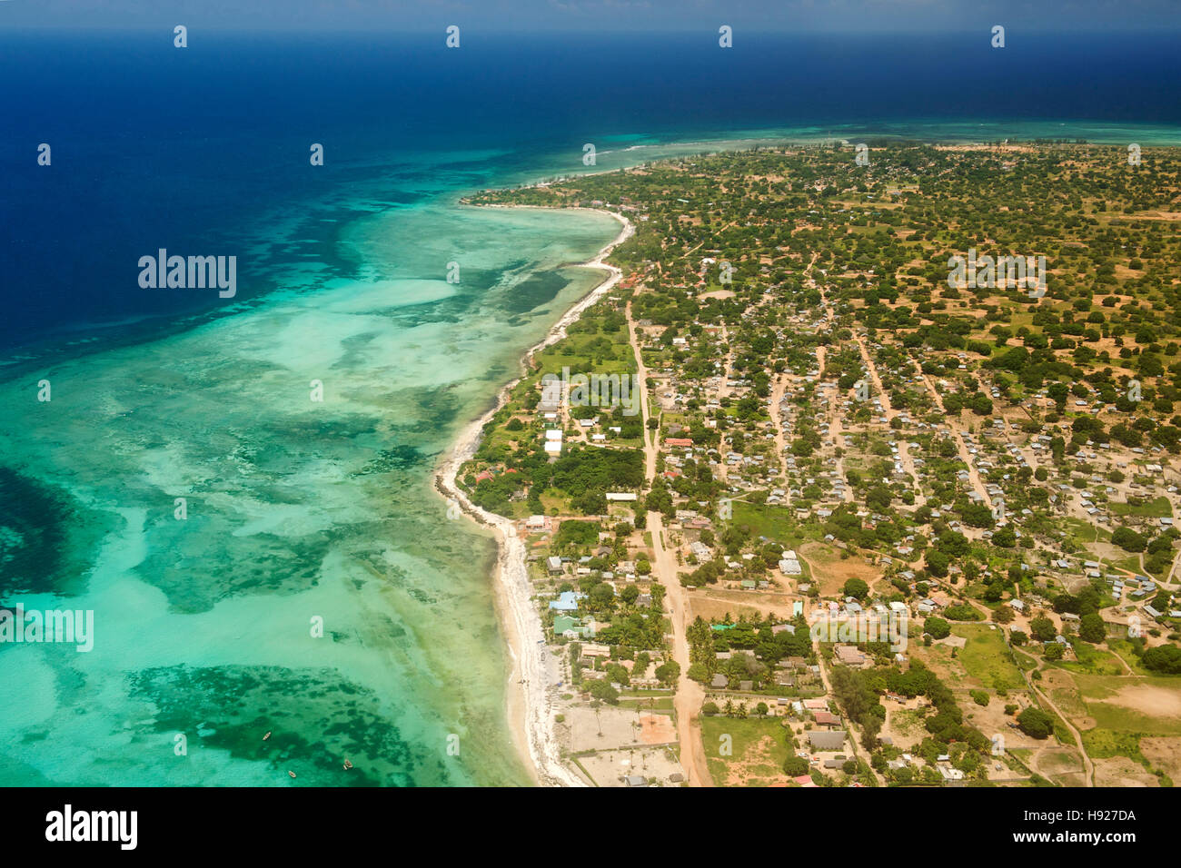 Aerial view of Pemba in northern Mozambique Stock Photo - Alamy