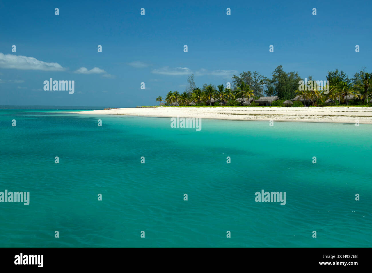Matemo lodge in the Quirimbas archipelago in Mozambique Stock Photo - Alamy