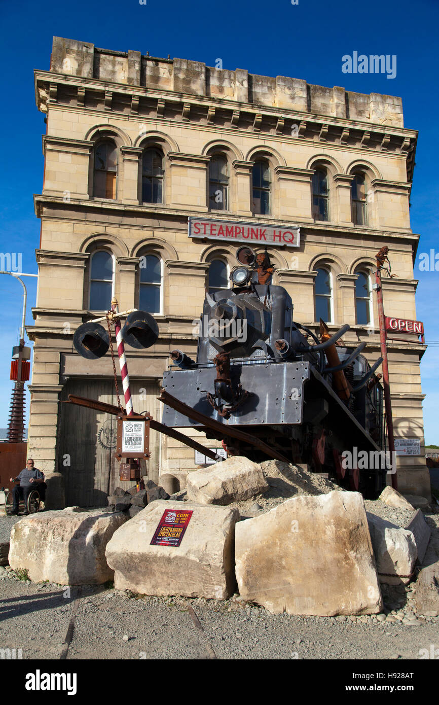 The Steampunk HQ in Oamaru in New Zealand Stock Photo - Alamy