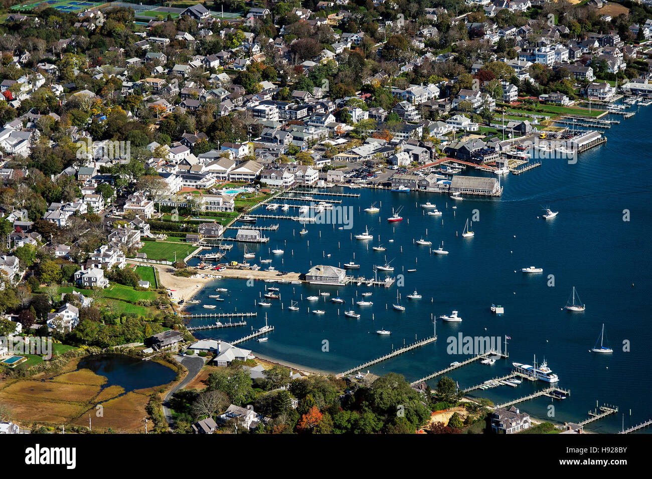 Martha's vineyard aerial hi-res stock photography and images - Alamy