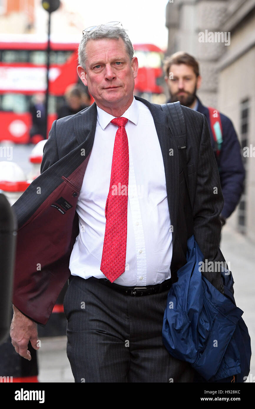 Pathologist Richard Shepherd arrives to give evidence at the Jo Cox ...