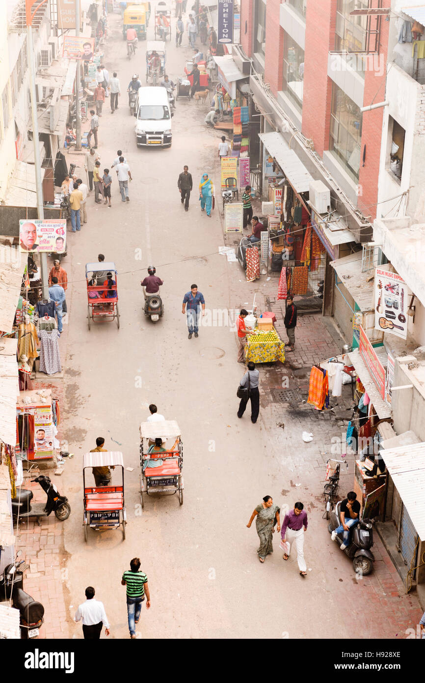 Main Bazar next to New Delhi Railway Station Stock Photo - Alamy