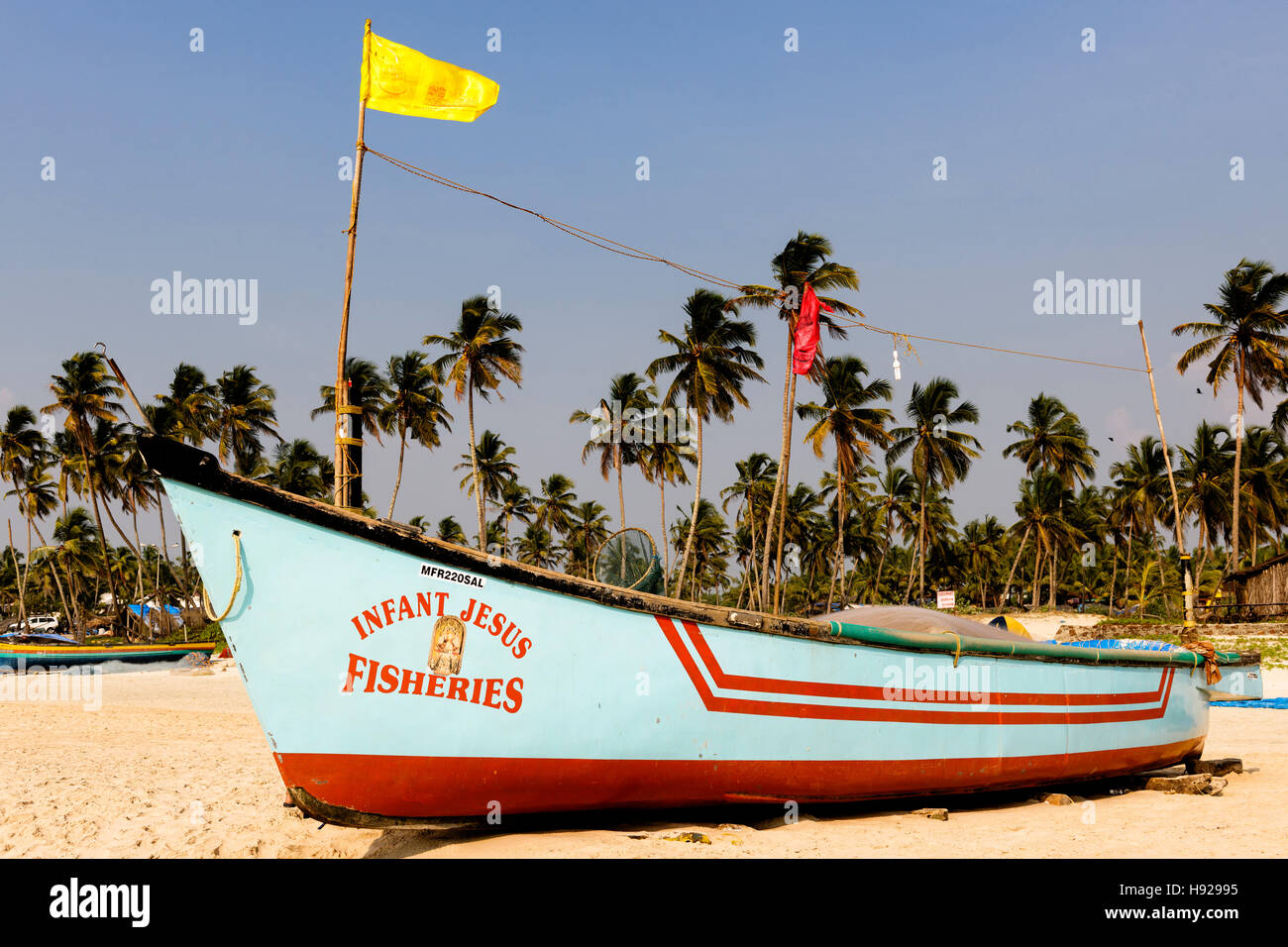 Goa boat flag hi-res stock photography and images - Alamy