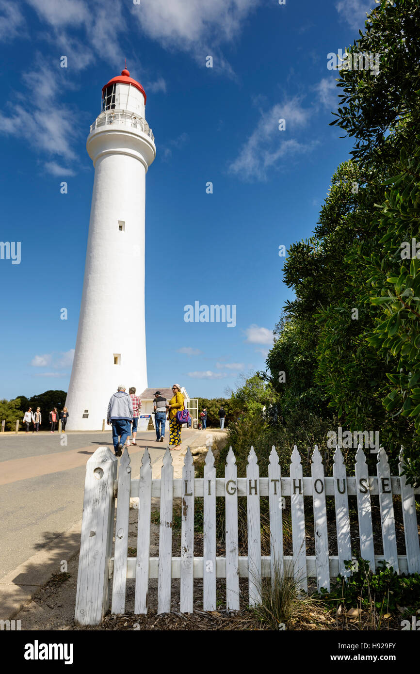 The Split Point Lighthouse along the Great Ocean Road Stock Photo - Alamy