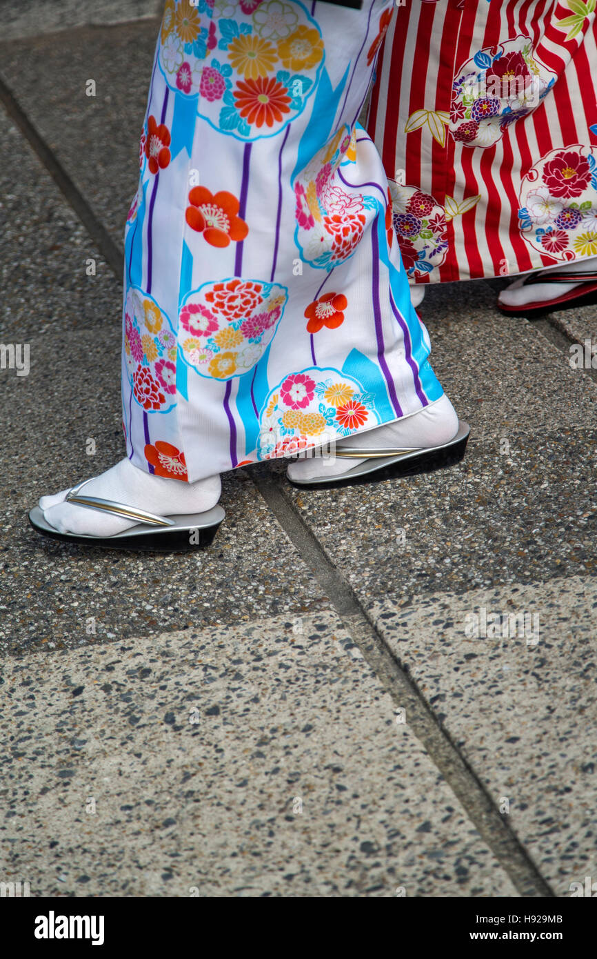 Geisha`s Traditional Sandals "Geta" in Fushimi Inari shrine in Kyoto ...