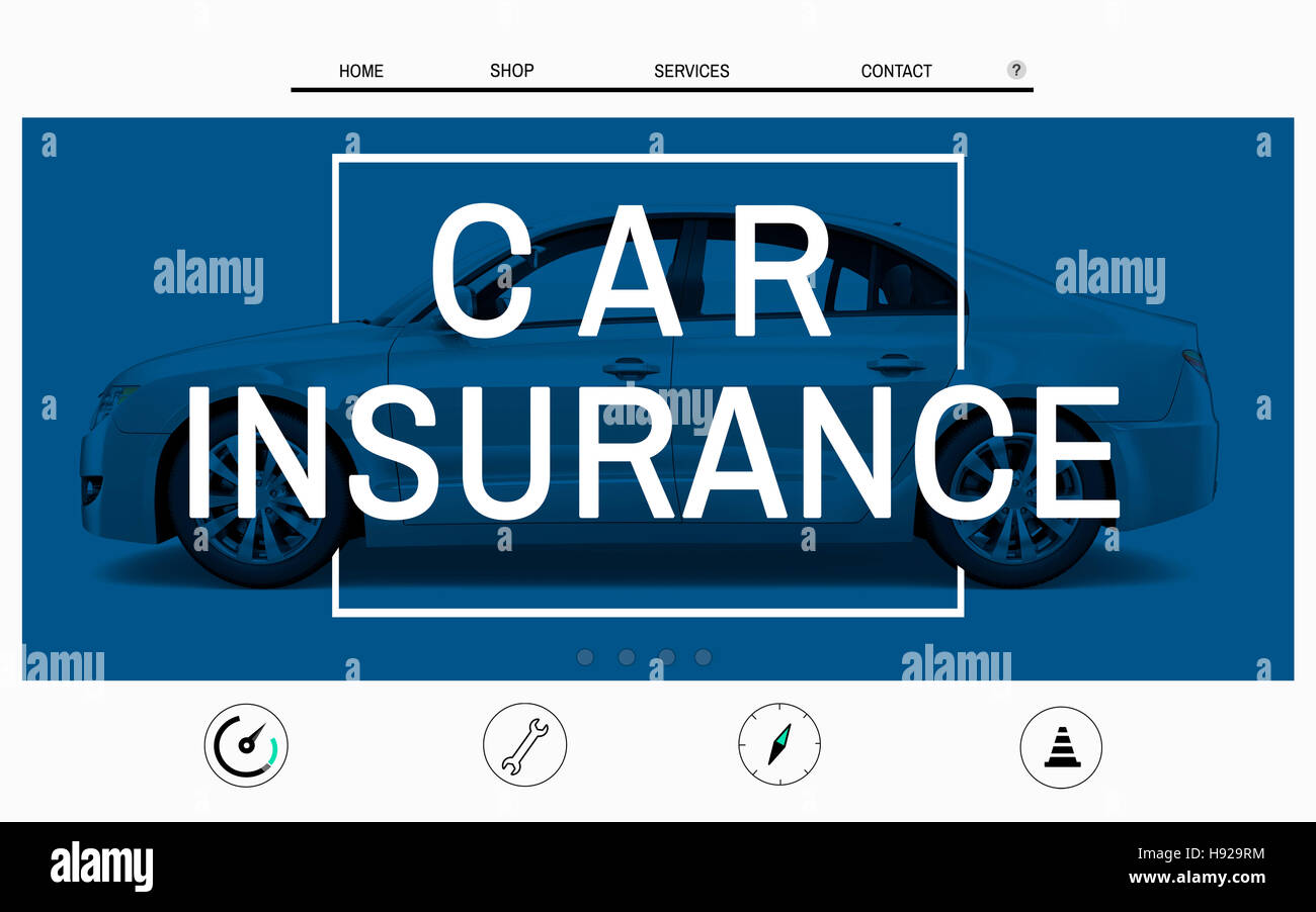 Car Website Homepage Layout Advertising Concept Stock Photo - Alamy