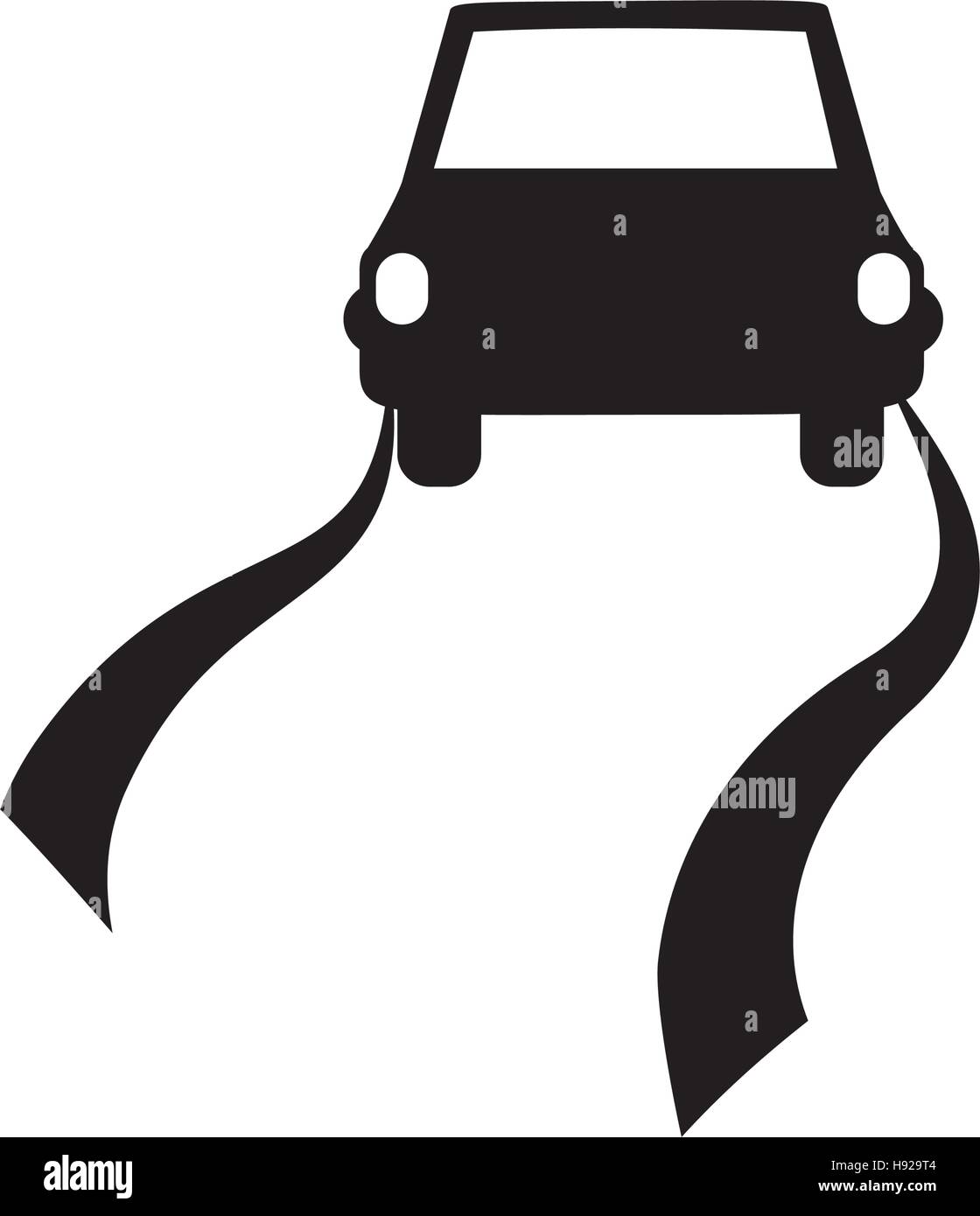 Isolated car road sign design Stock Vector Image & Art - Alamy