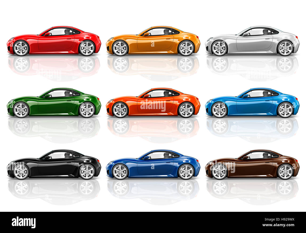 Car Vehicle Transportation 3D Illustration Concept Stock Photo - Alamy