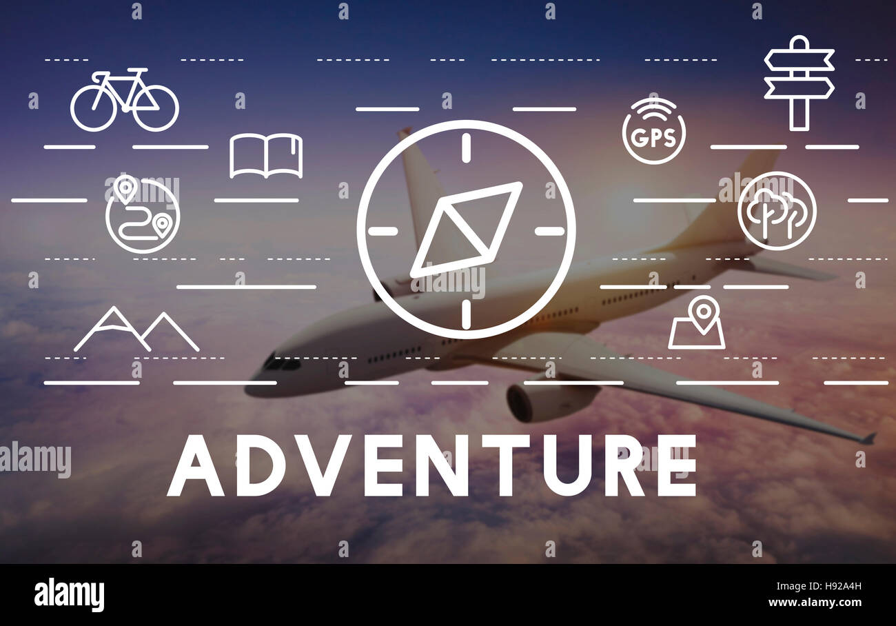 Adventure Destination Experience Journey Travel Concept Stock Photo - Alamy