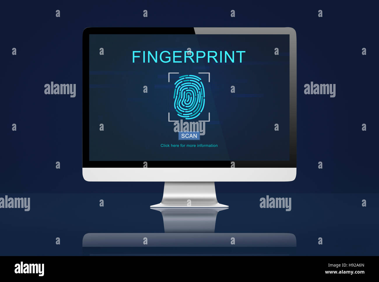 Fingerprint Identity Thumbprint Id Concept Stock Photo - Alamy