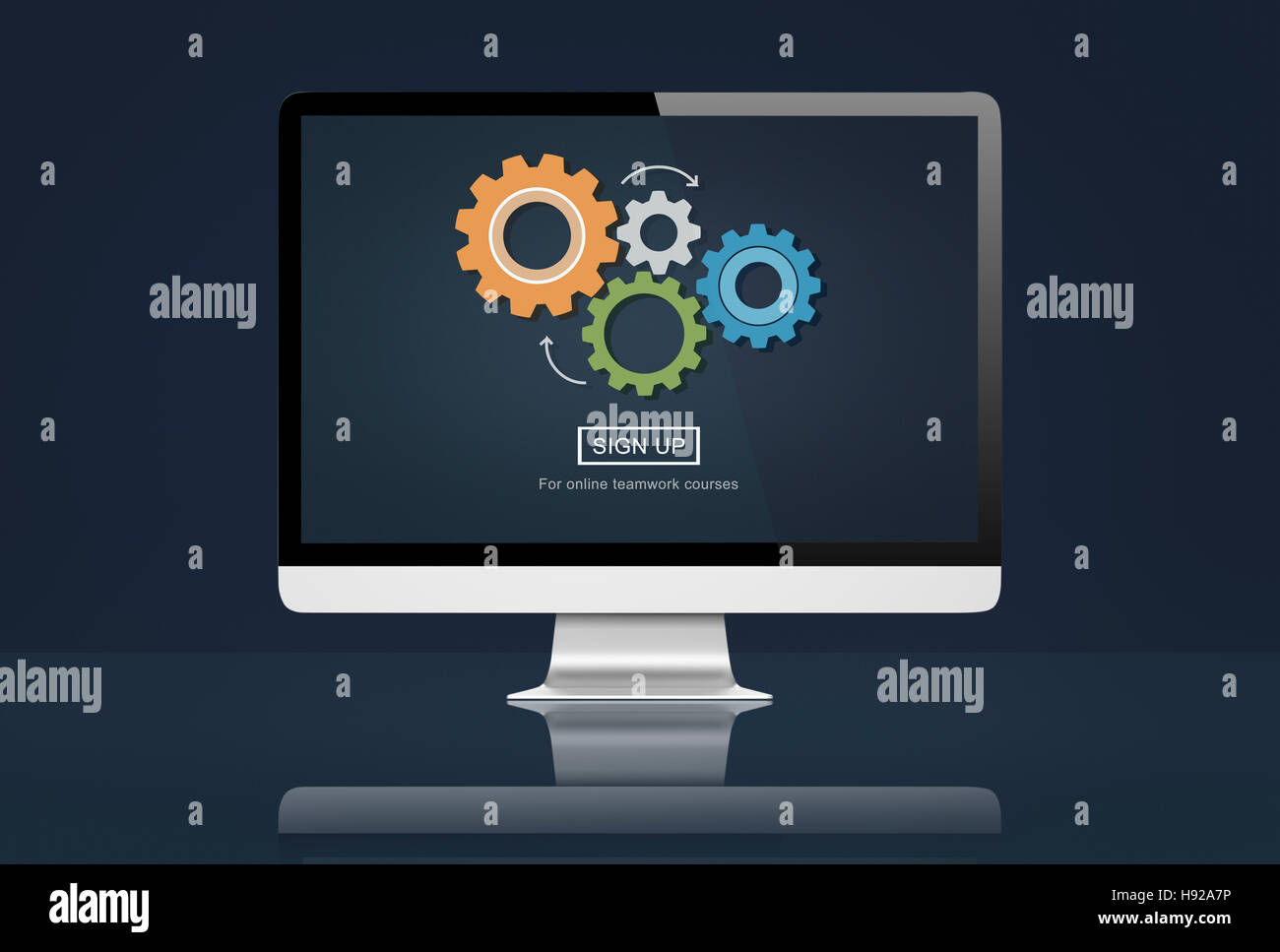 Strategy Process Cog Analysis Concept Stock Photo - Alamy