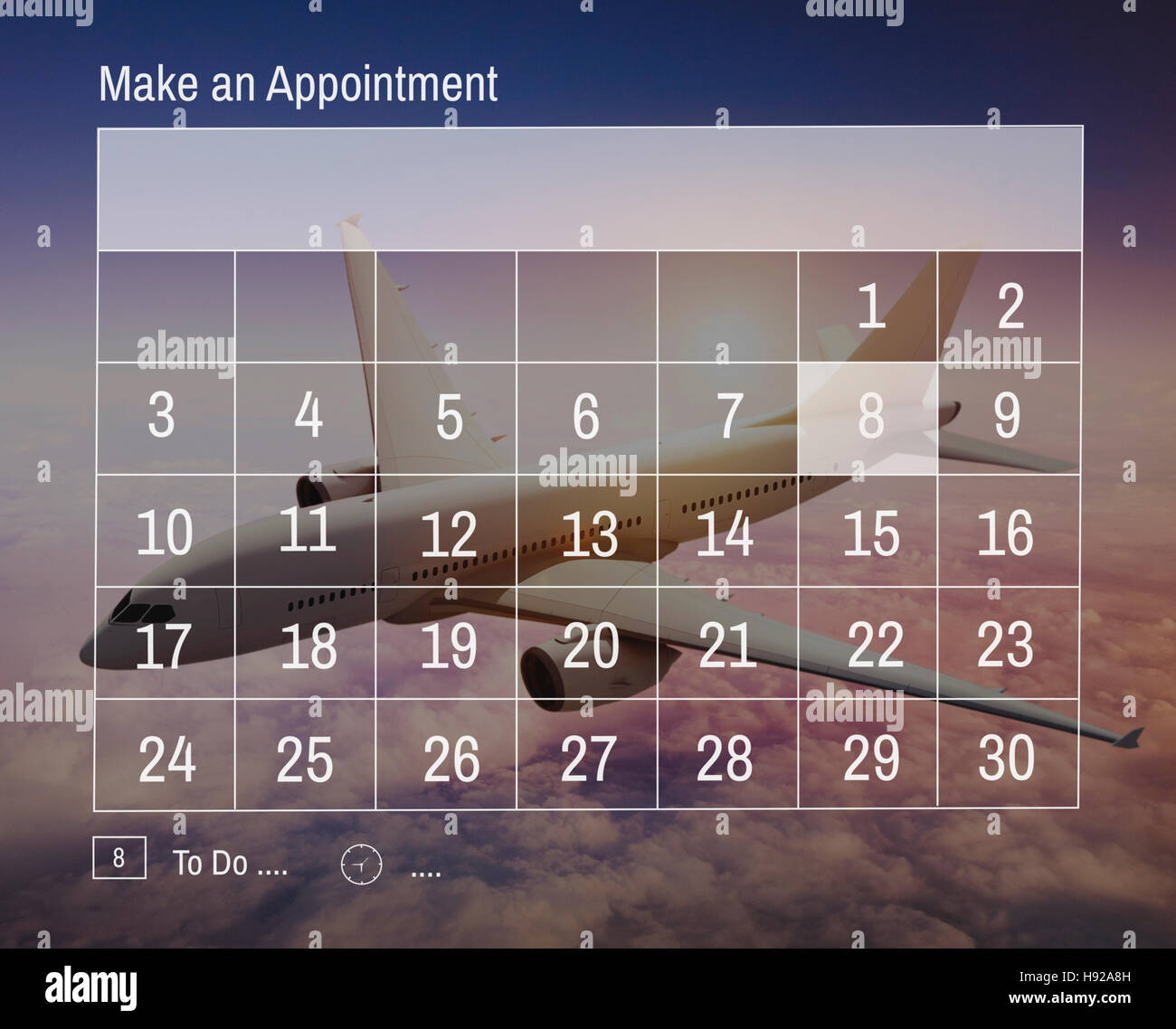 Calender Make Appointment Organization Management Concept Stock Photo ...