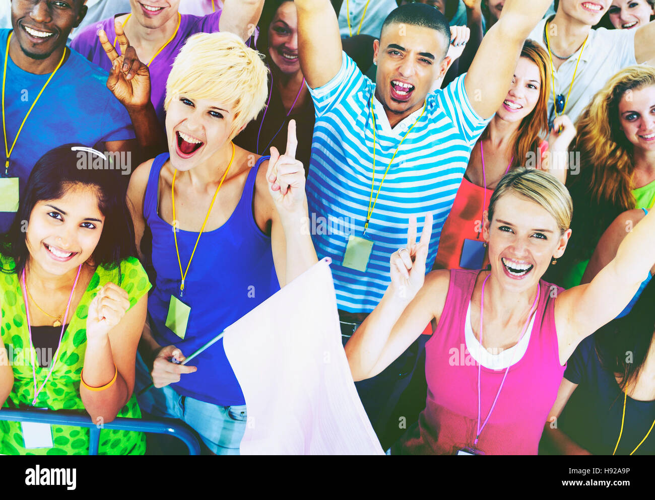 People Smiling Happiness Celebration Concept Stock Photo - Alamy