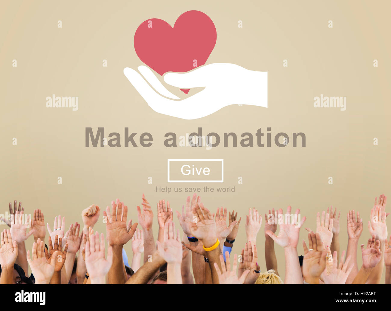 Make a Donation Charity Donate Contribute Give Concept Stock Photo - Alamy