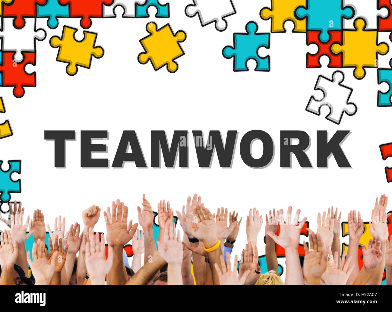 Team Building Collaboration Connection Corporate Teamwork Concept Stock ...