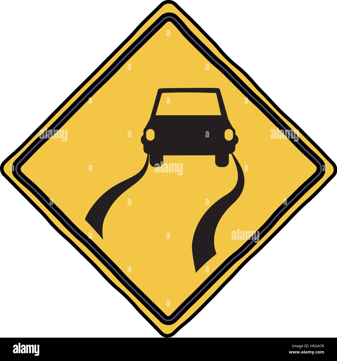 Isolated car road sign design Stock Vector Image & Art - Alamy