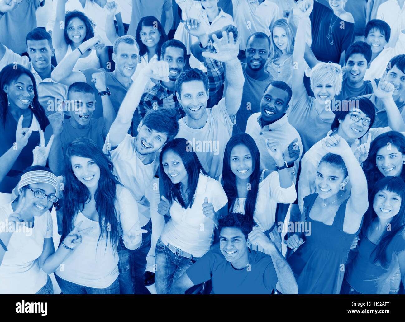 Large Group of People Celebration Friendship Concept Stock Photo - Alamy