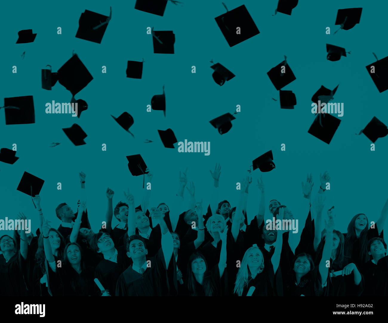 Graduation Student Life University Collage Concept Stock Photo - Alamy