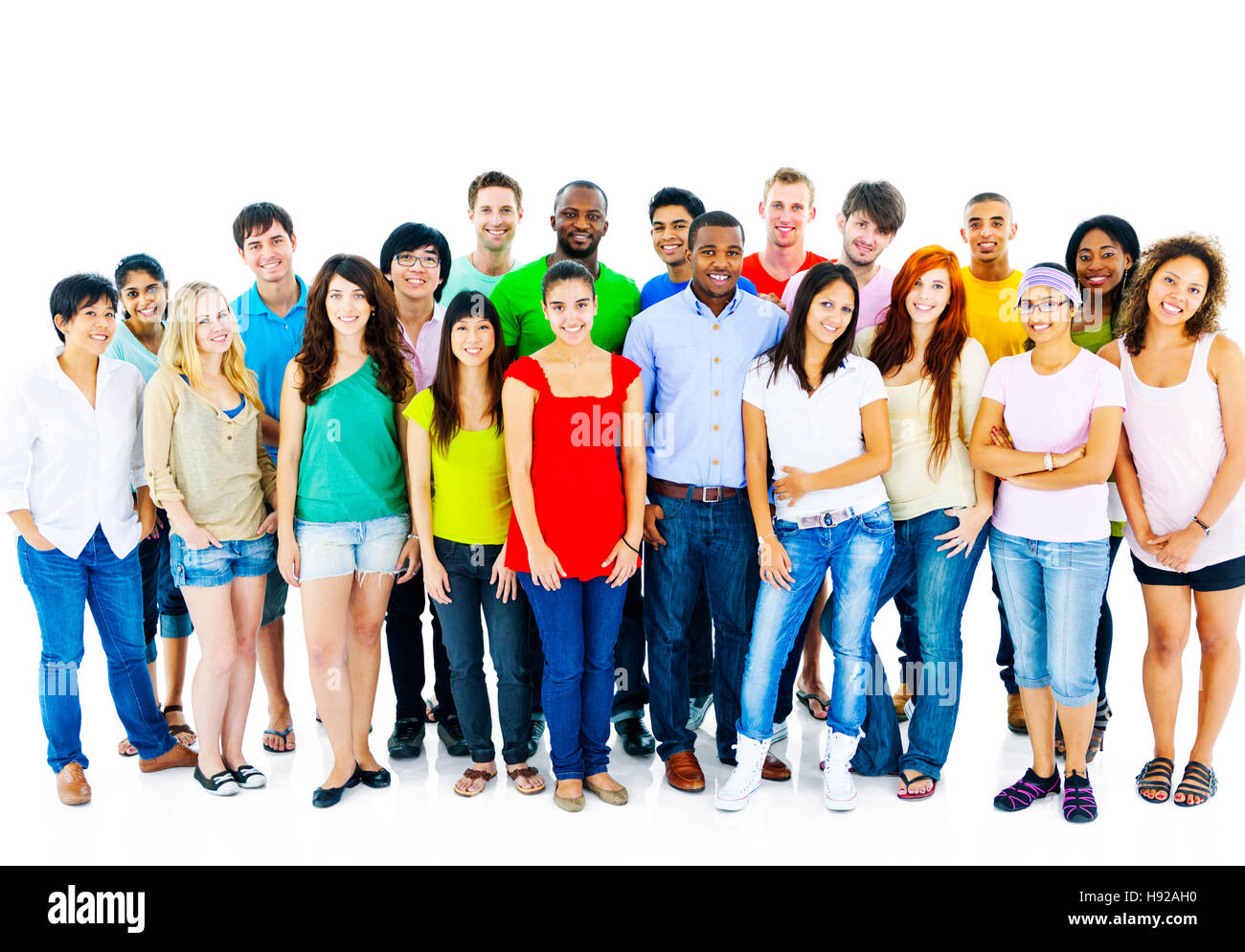 Large group of people full view hi-res stock photography and images - Alamy