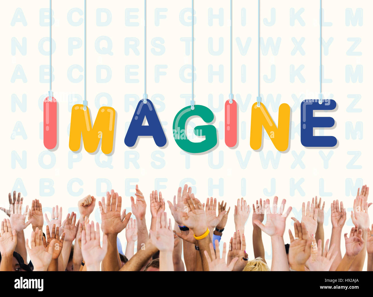 Imagine Creative Ideas Thinking Vision Dream Concept Stock Photo - Alamy