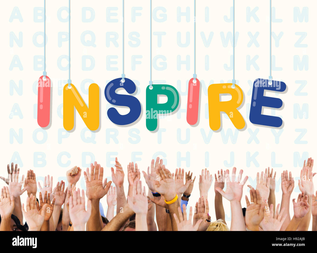 Inspire Hopeful Believe Aspiration Vision Innovate Concept Stock Photo ...