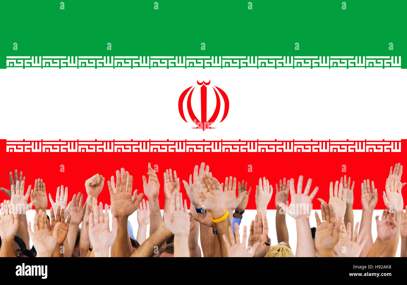 Iran Country Flag Liberty National Concept Stock Photo - Alamy