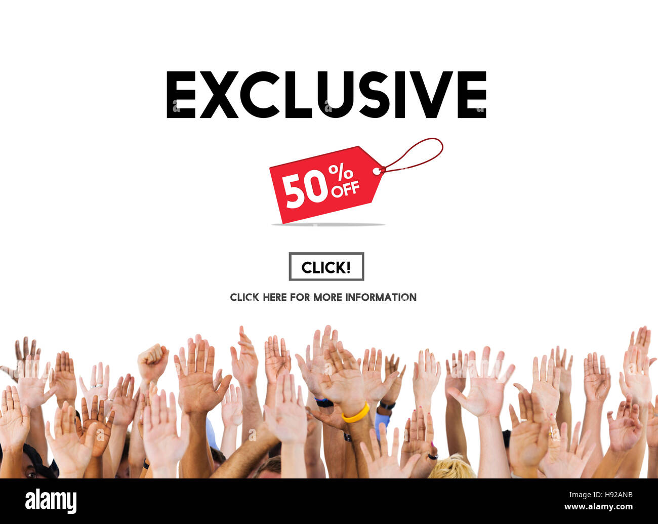 Exclusive Discount Limited Luxury Offer Private Concept Stock Photo - Alamy