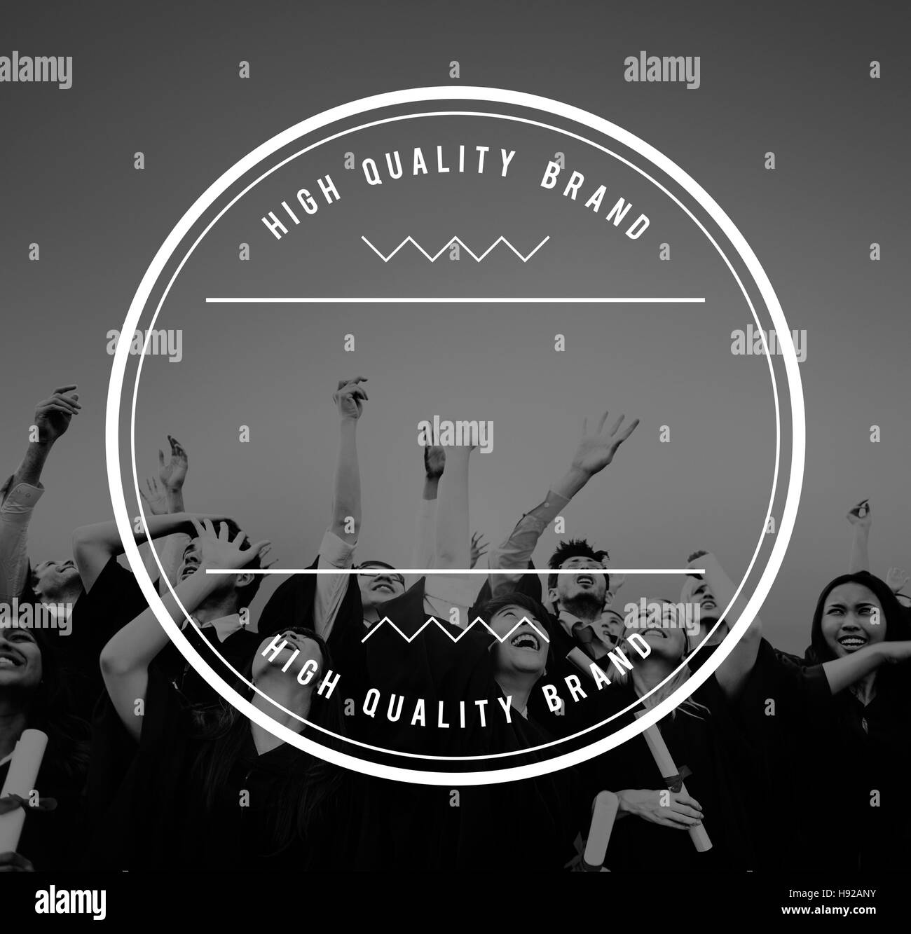 High quality brand badge Black and White Stock Photos & Images - Alamy